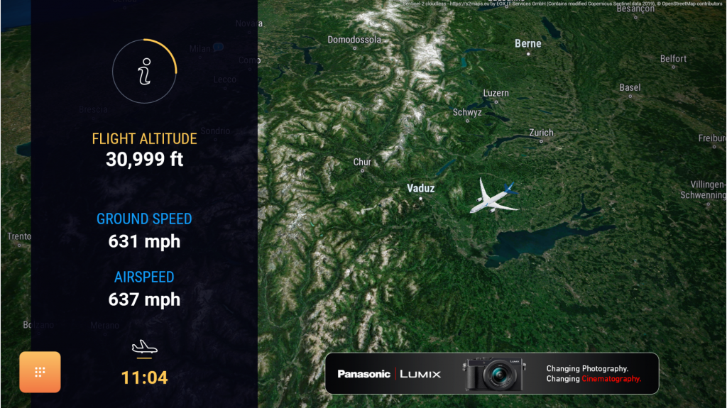 Panasonic Avionics unveils new features for inflight map platform ...