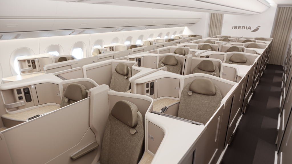 Recaro's CL6720 business class seat takes flight on Iberia A350 ...