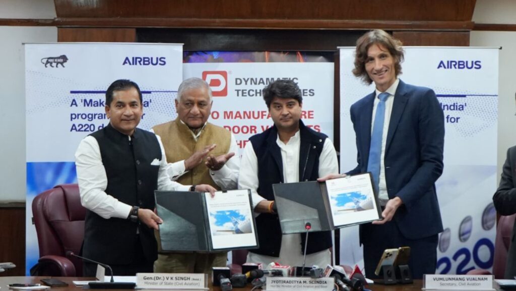 Airbus places order for A220 doors with Dynamatic Technologies