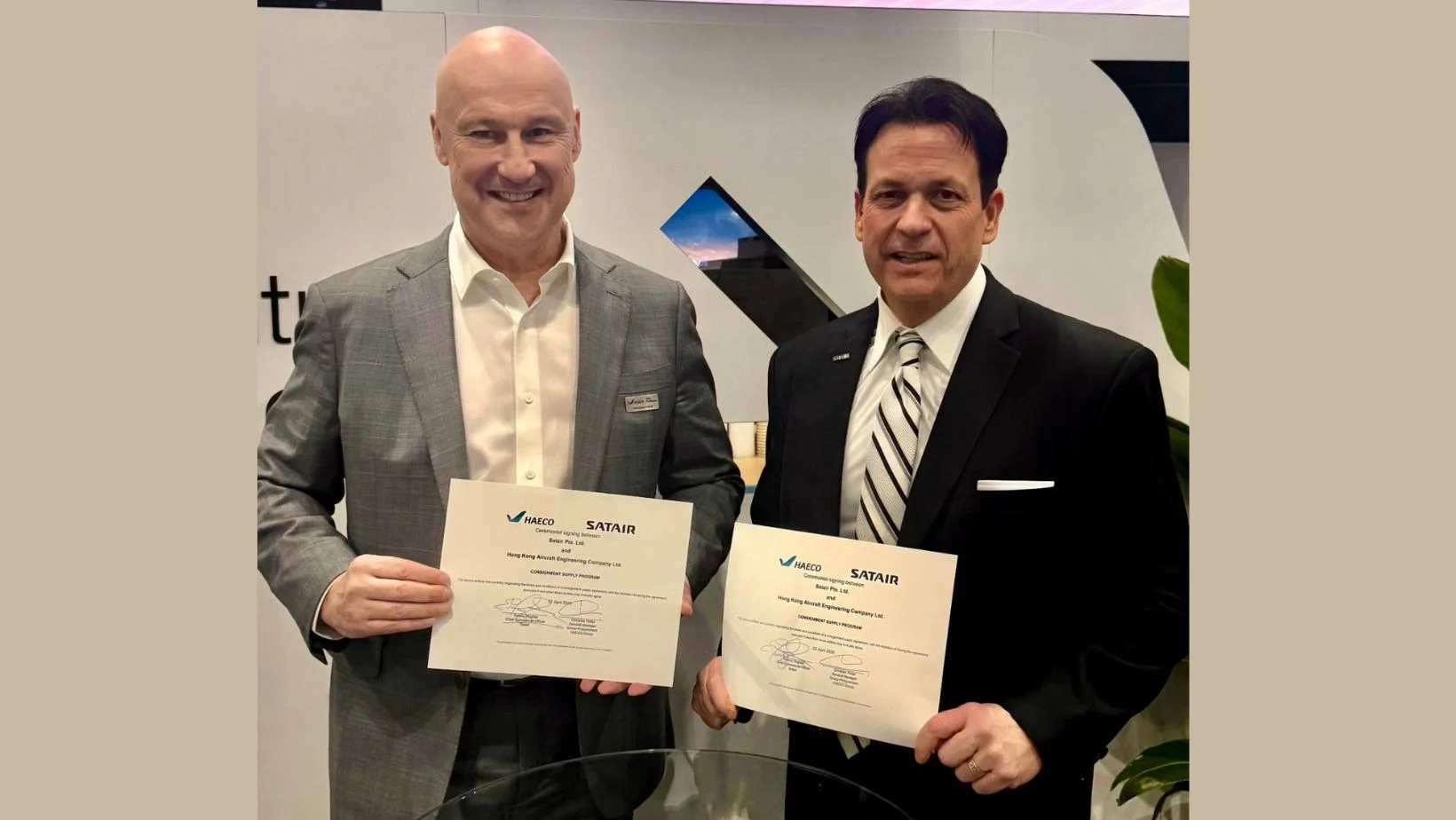 MRO Americas: HAECO and Satair sign consignment supply programme ...